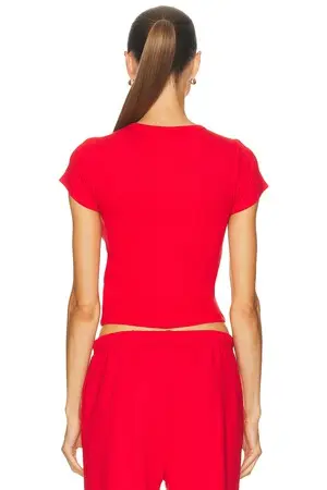 Eterne Short Sleeve Baby Tee - Rouge