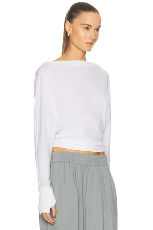 Enza Costa Cashmere Jersey Dolman Top