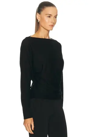 Enza Costa Tissue Cashmere Dolman Sweater