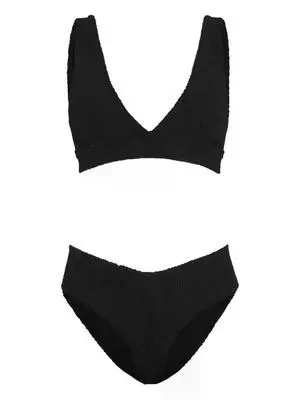 Hunza G Textured-finish Bikini - Black