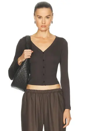 Enza Costa V Neck Cardigans For Women