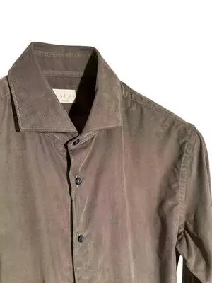 XACUS Button-fastening Corduroy Shirt