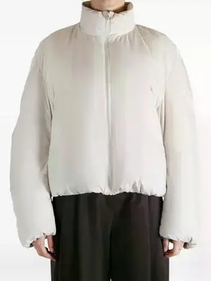 AMOMENTO Zip-up Funnel-neck Jacket