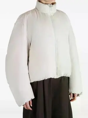AMOMENTO Zip-up Funnel-neck Jacket