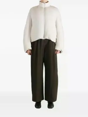 AMOMENTO Zip-up Funnel-neck Jacket