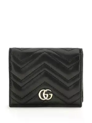 Gucci Gg Marmont Card Case Wallet - Black