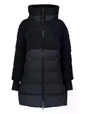 Herno Hooded Zip Coat - Black
