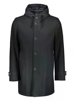 Herno Padded Hooded Coat - Black