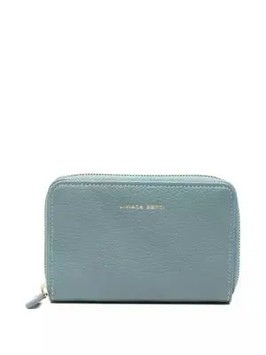 Liviana Conti Zip Leather Wallet - Blue
