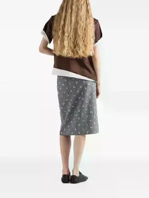 Prada Raw-cut Polo Shirt With Patch Pocket - Brown