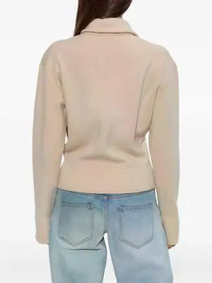 Victoria Beckham Half-zip Milano Sweater - Neutrals