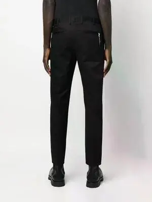PT TORINO Slim-fit Cropped Trousers - Black