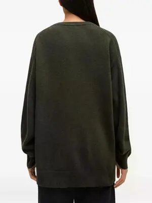 GANNI Cherry Print Graphic Wool Blend Sweater