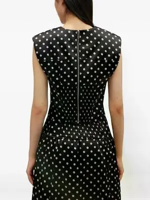 GANNI Polka Dot Zip Top
