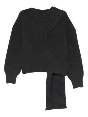 Erika Cavallini Scarf-detailed Sweater