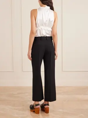 Chloé Wool-crepe Straight-leg Pants