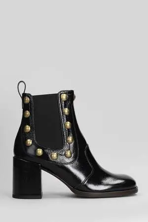 Chie Mihara Nuzai-P High Heel Ankle Boots - Black