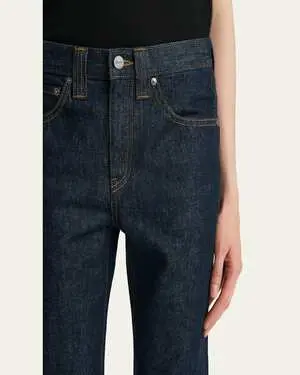 Khaite Farley Mid-rise Straight-leg Jeans