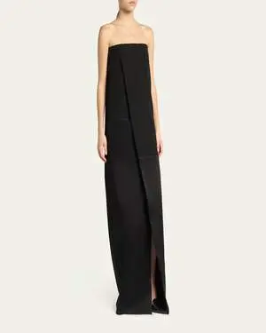 TOM FORD Strapless Column Evening Gown