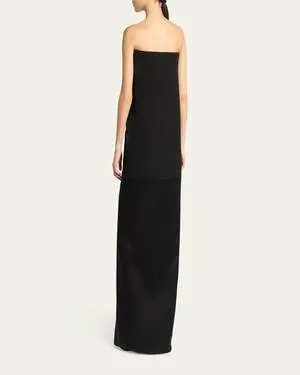 TOM FORD Strapless Column Evening Gown