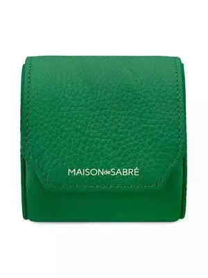 MAISON DE SABRE Leather Watch Roll - Green