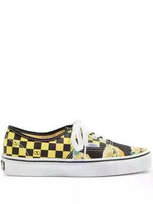 Valentino Garavani Vans X Checkerboard-print Sneakers - Yellow