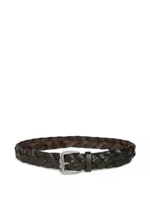 Etro Woven Leather Belt - Brown