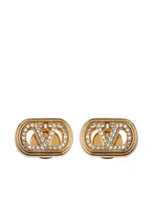 Valentino Garavani Logo Stud Earrings - Gold