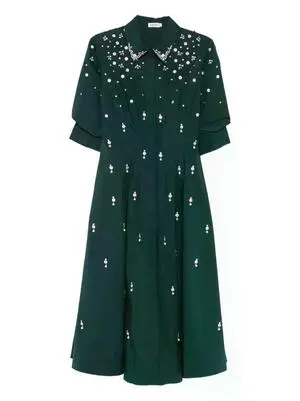 Simkhai Jazz Embellished Midi Dress - Green