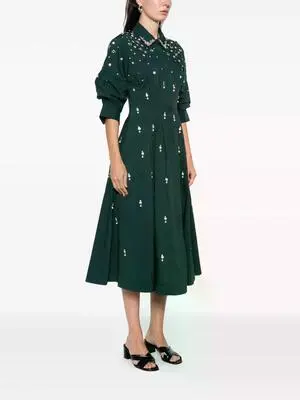 Simkhai Jazz Embellished Midi Dress - Green