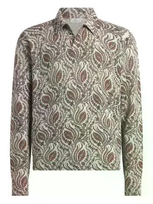 Etro Jacquard Foliage Motif Sweater