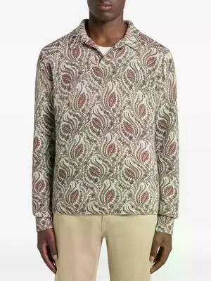 Etro Jacquard Foliage Motif Sweater
