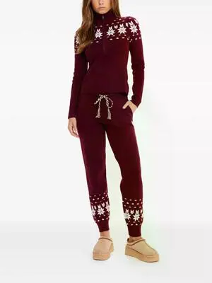 The Upside Le Ski Jojo Snowflake-pattern Track Pants