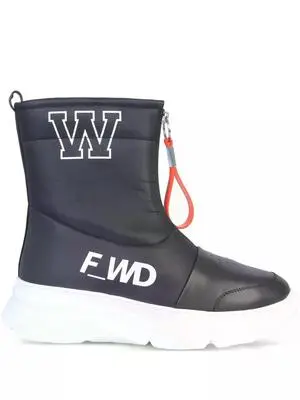 F_WD Logo Zip Boots - Blue
