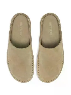 BUTTERO® Suede Stitched Sandals - Neutrals