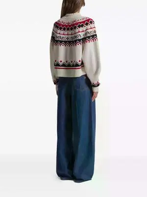 Alberta Ferretti Patterned Wool Sweater