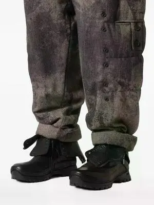 Yohji Yamamoto Patterned Trousers With Button Detailing