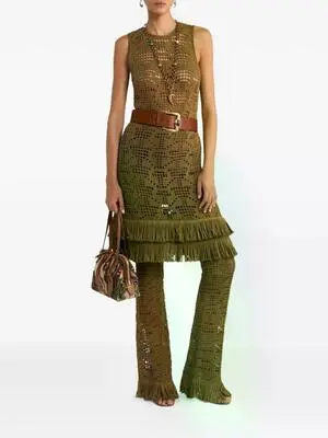 Etro Fringed Midi Dress