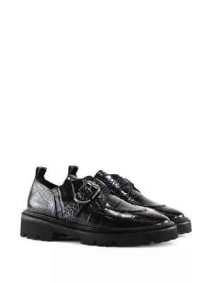 NOTABENE Tecla Crocodile-effect Derby Shoes