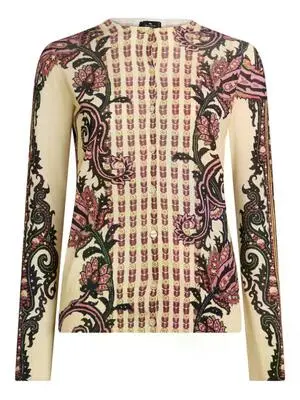 Etro Paisley-pattern Cardigan - Neutrals