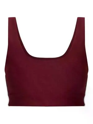 The Upside Oxford Stripe-detail Sports Bra - Red
