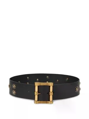 Etro Studded Leather Belt - Black
