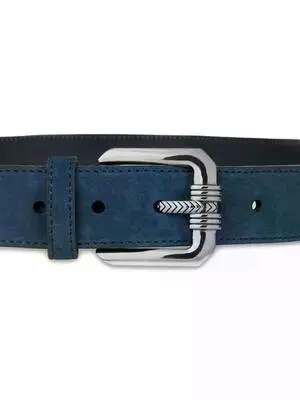 Etro Suede Buckle Belt - Blue