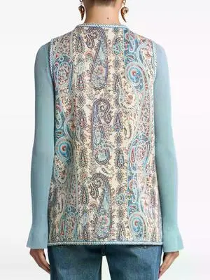 Etro Floral Paisley-motif Jacquard Waistcoat - Neutrals
