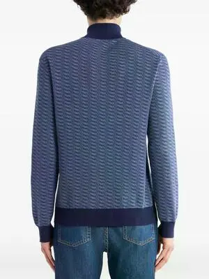 Etro Jacquard Zip Sweater