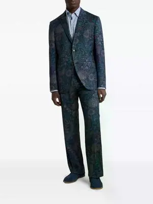 Etro Floral Motif Wool Jacket