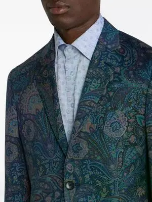 Etro Floral Motif Wool Jacket