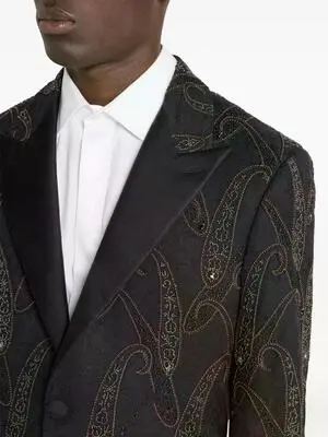 Etro Paisley Embroidery Jacquard Jacket