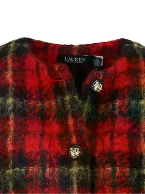 Ralph Lauren Plaid Tweed Jacket - Red