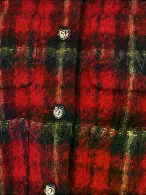 Ralph Lauren Plaid Tweed Jacket - Red